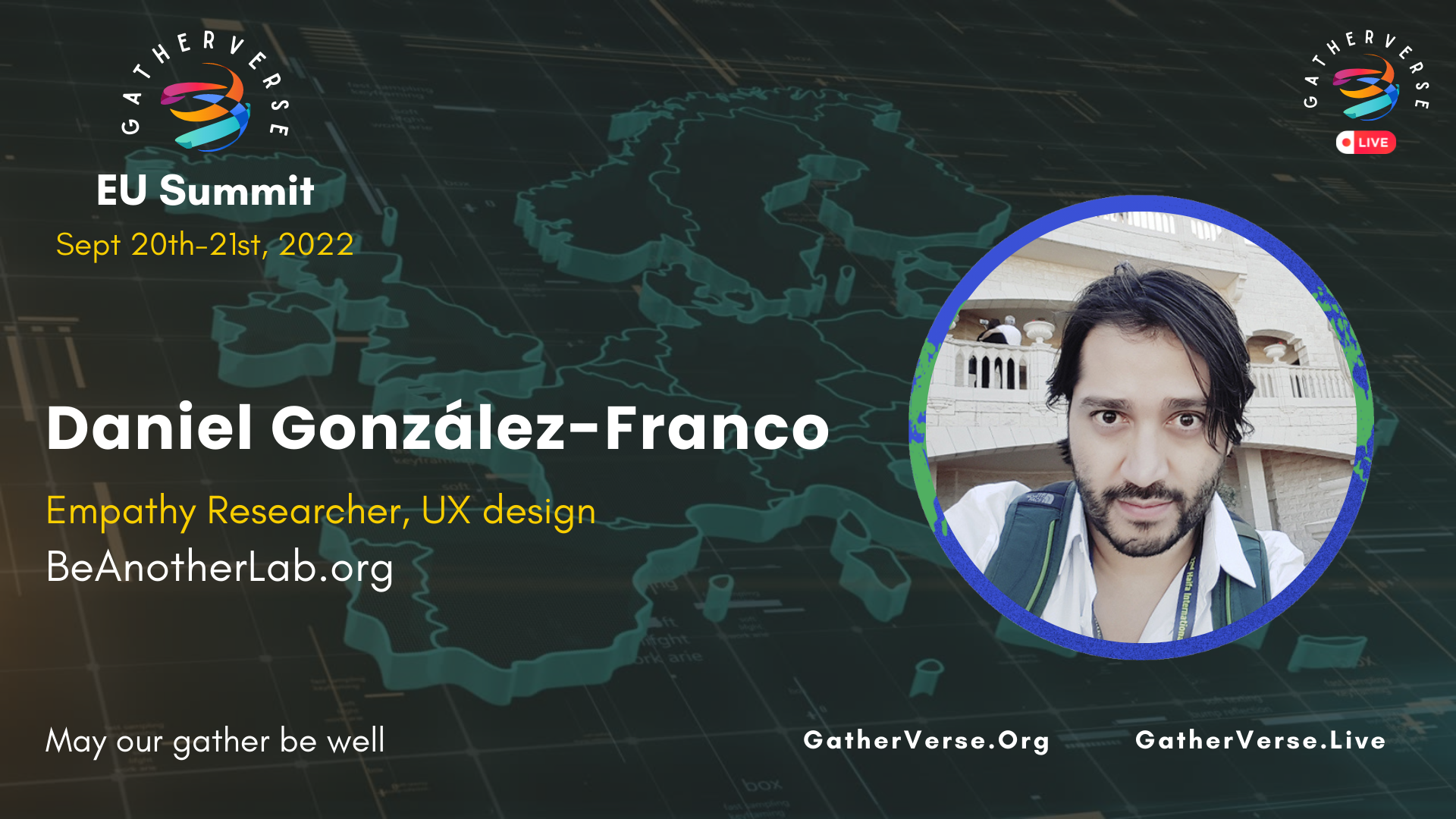 Daniel González-Franco: Empathy Researcher, UX design | BeAnotherLab.org – GatherVerse