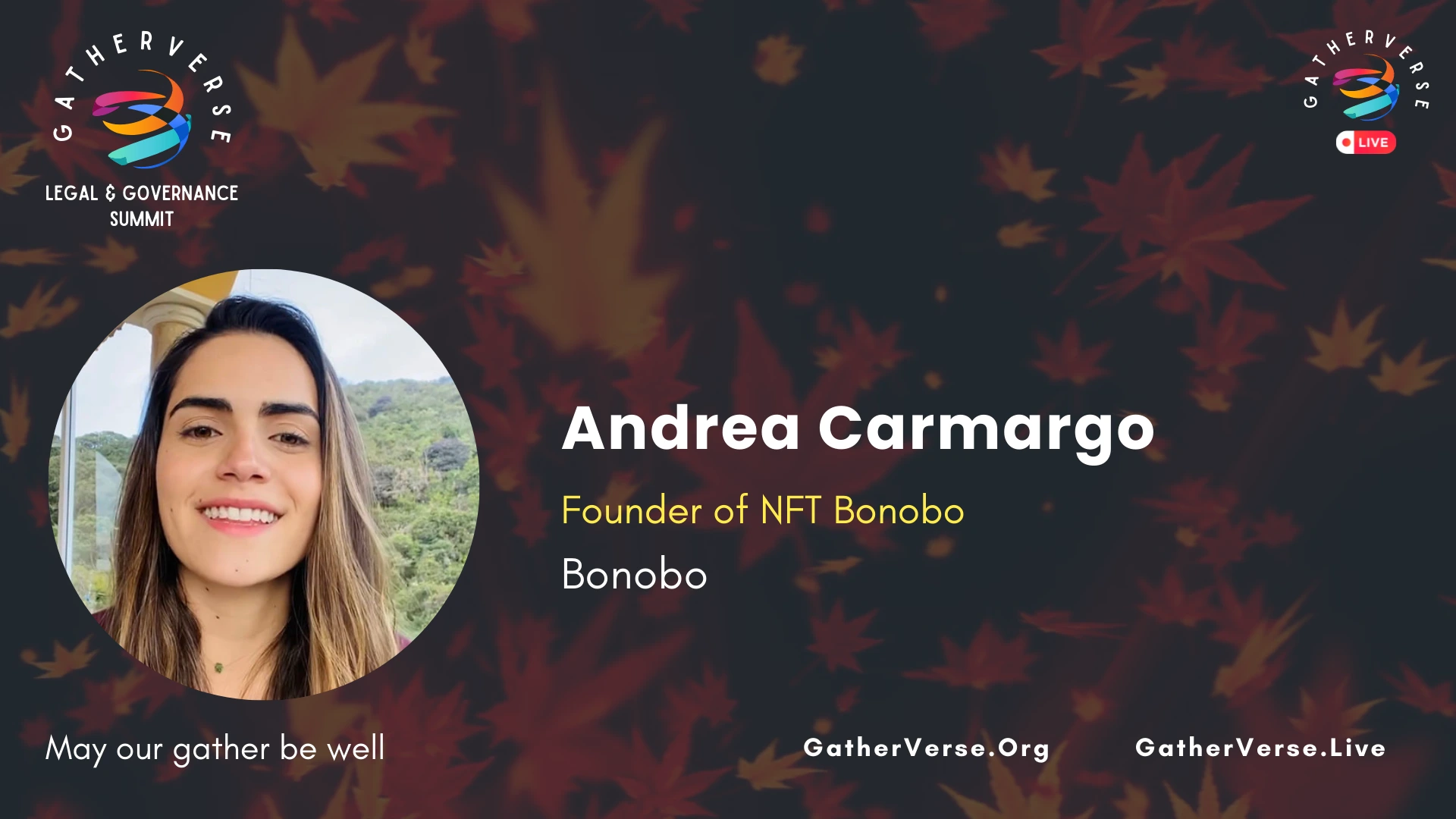 Andrea Camargo – Founder of NFT Bonobo – GatherVerse