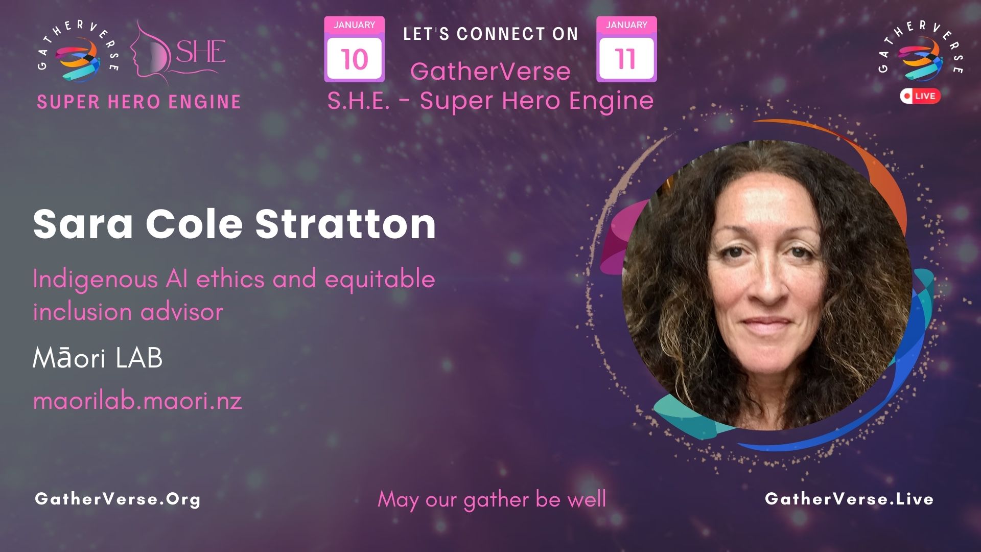 Sara Cole Stratton – Indigenous AI ethics and equitable inclusion advisor | Māori LAB – GatherVerse