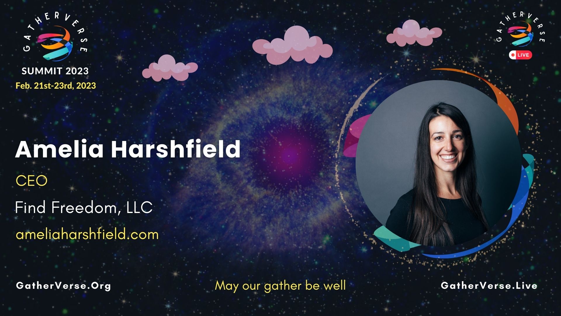 Amelia Harshfield – CEO | Find Freedom, LLC – GatherVerse