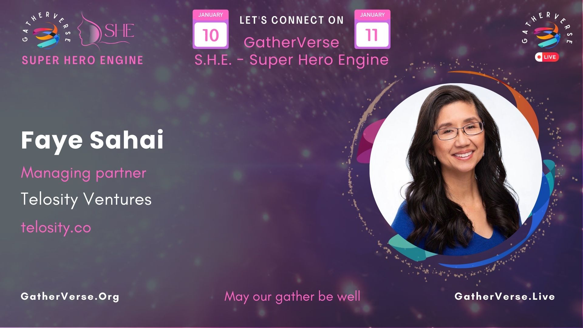 Faye Sahai – Managing partner | Telosity Ventures – GatherVerse