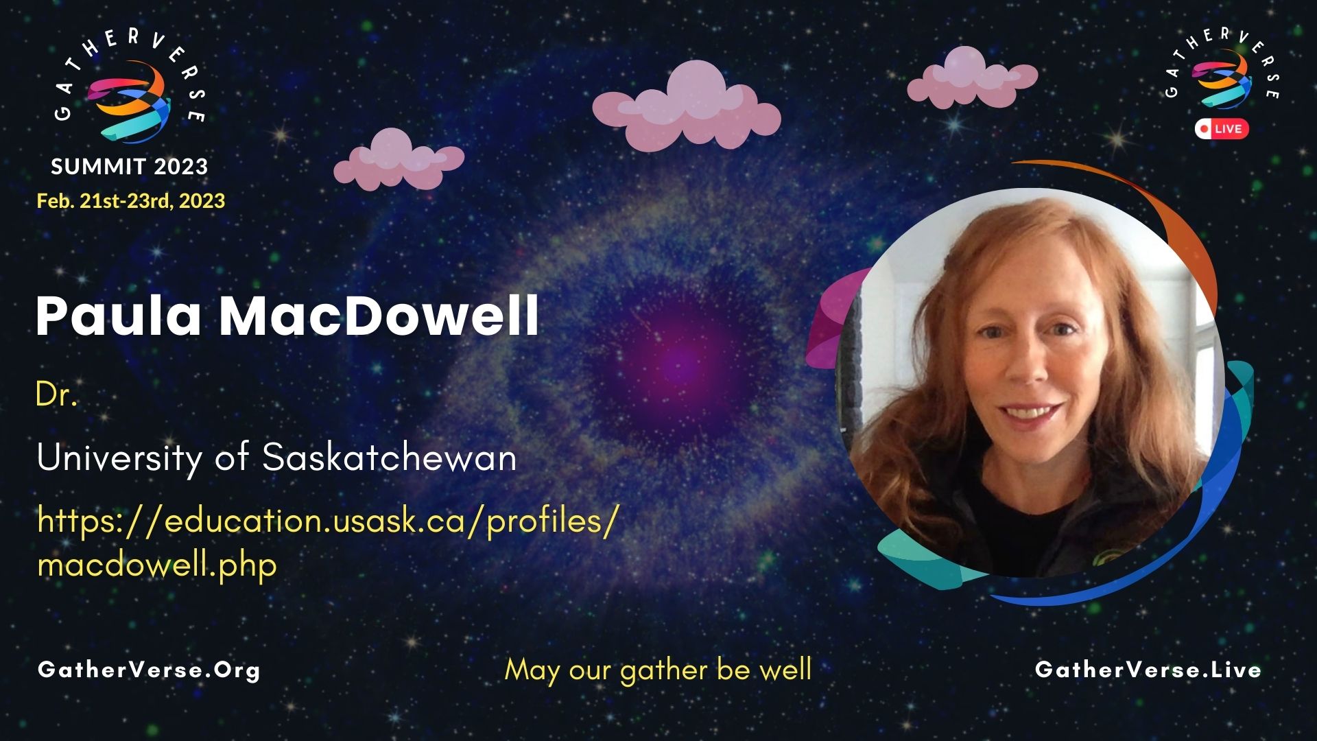 Paula MacDowell – Dr. | University of Saskatchewan – GatherVerse