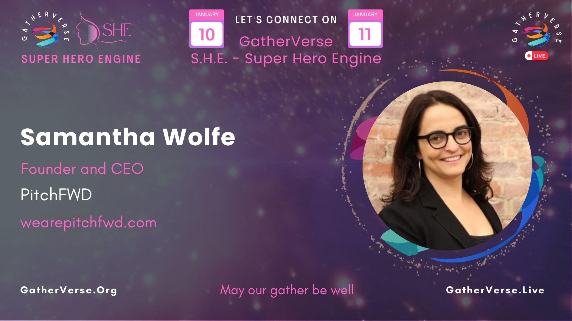 Samantha Wolfe – Founder and CEO | PitchFWD – GatherVerse