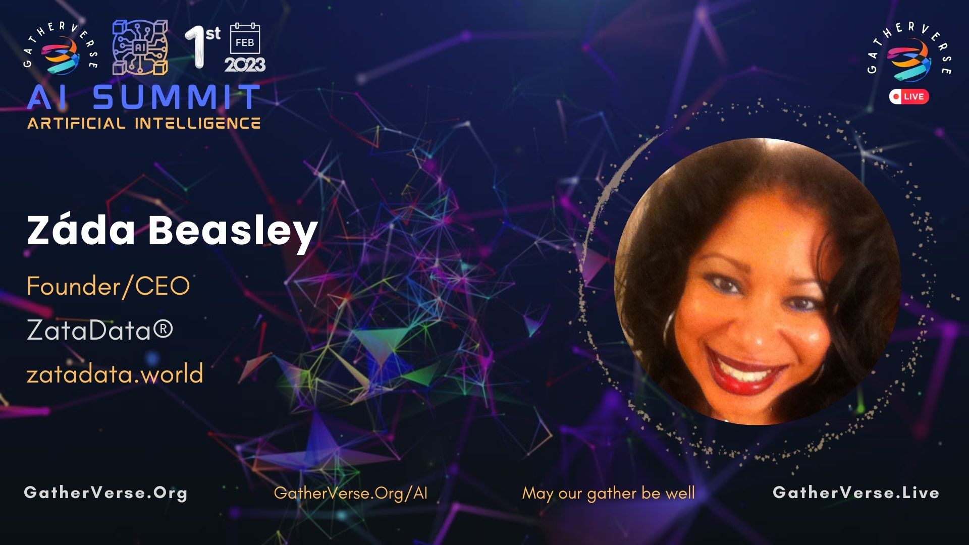 Záda Beasley – Founder/CEO | ZataData®️ – GatherVerse