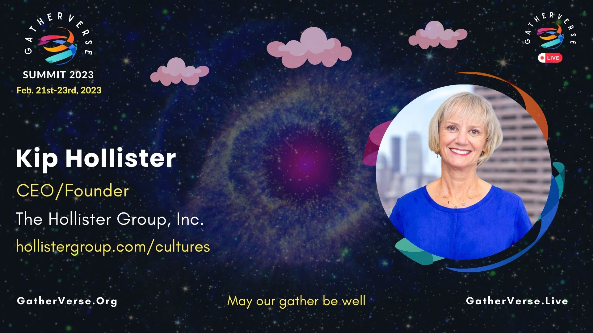 Kip Hollister – CEO/Founder | The Hollister Group, Inc. – GatherVerse