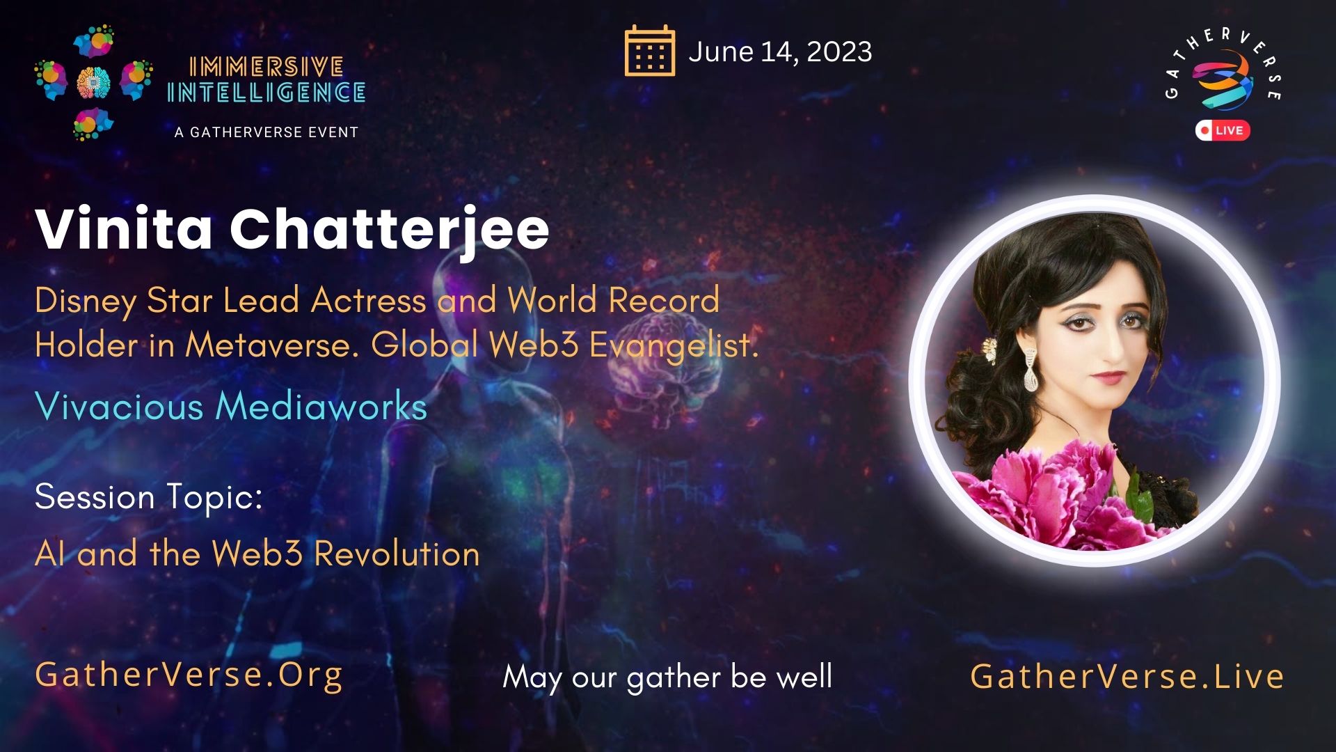 Vinita Chatterjee – Disney Star Lead Actress and World Record Holder in Metaverse | Vivacious ...